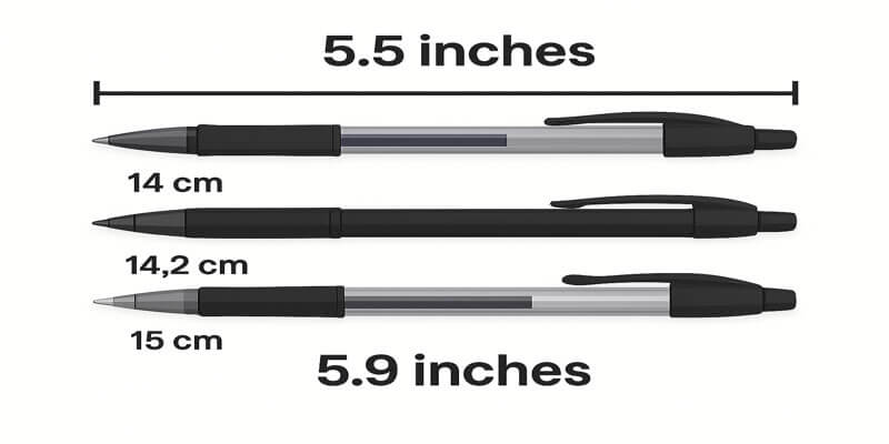 How Long is a Pen? Average Pen Sizes by Type