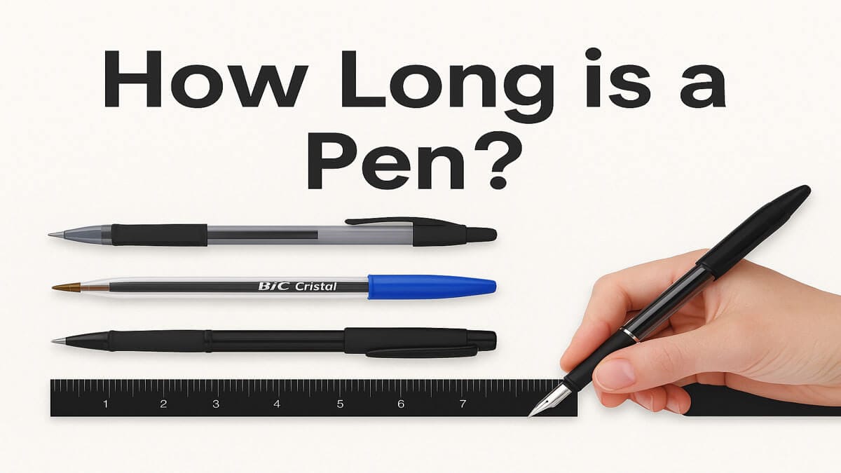 How Long is a Pen? Average Pen Sizes by Type
