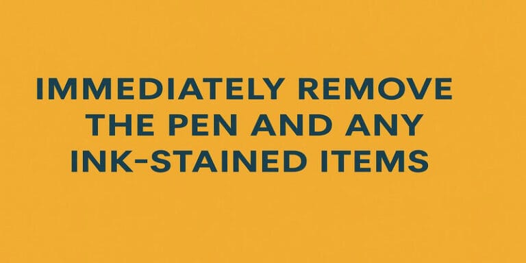 What to Do If a Pen Explodes in Your Bag or Pocket (Ink Removal Tips)